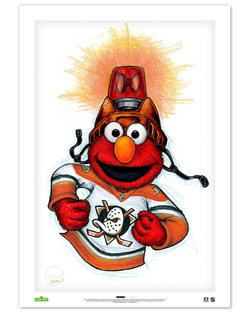 Elmo Loves Goals! x NHL - Sesame Street - Anaheim Ducks – S. Preston ...
