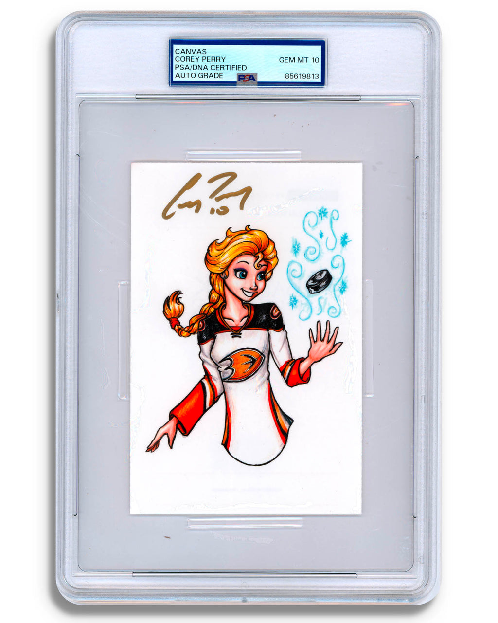Ballpark Princess - Corey Perry Autographed - Art Slab - PSA Gem Mint ...